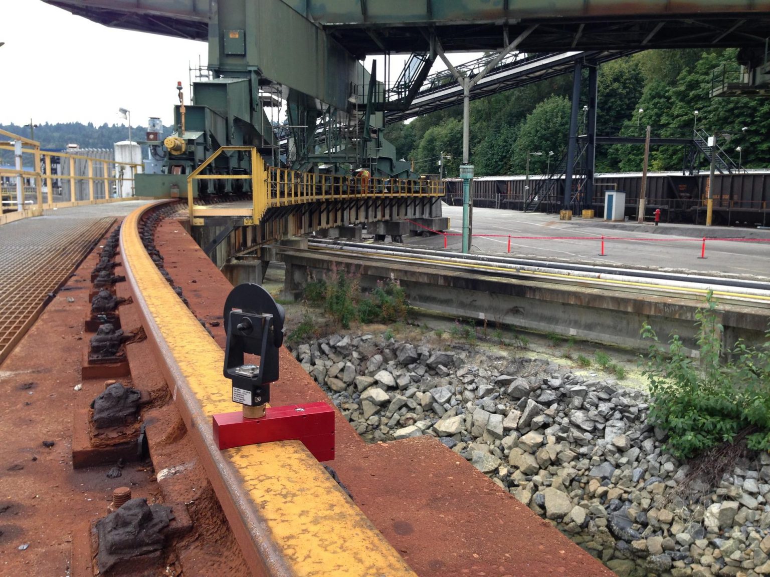 Ship Loader Slew Rail Alignment - Kodiak Measurement Services Inc.