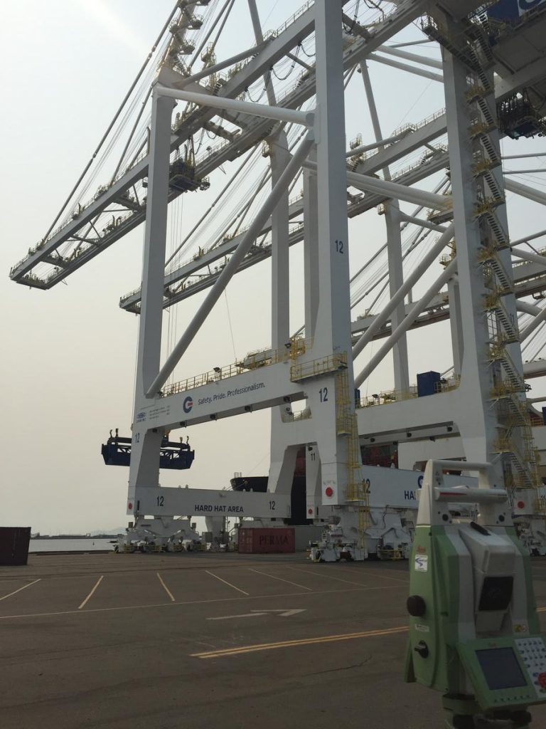 Container Crane Deflection Survey - Kodiak Measurement Services Inc.