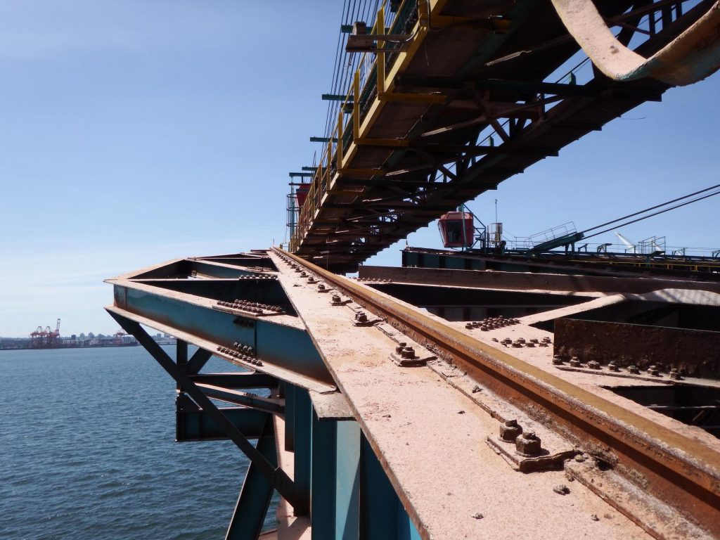 Potash Shiploader Shuttle Rail Alignment - Kodiak Measurement Services Inc.